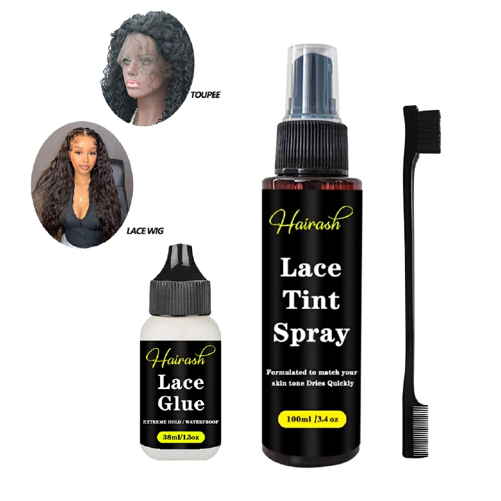 Best price for 4pcs Lace Wig Care Kit: Natural-Tone Wig Spray for Skin ...