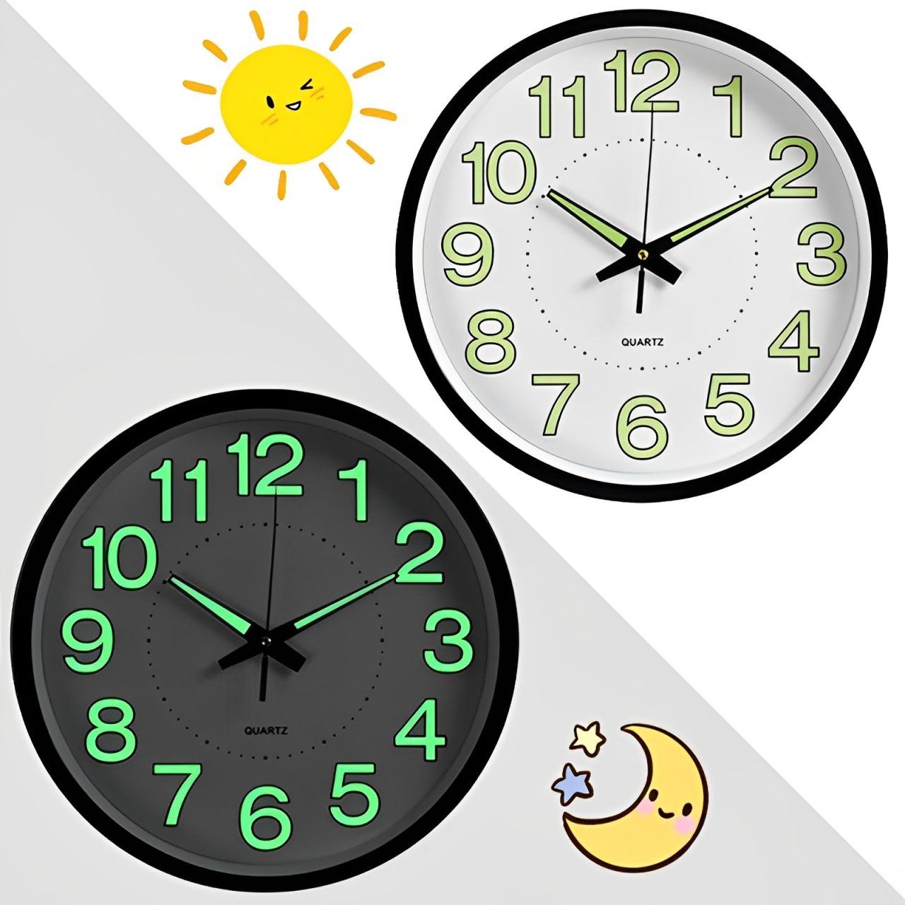 Best price for 30CM Large Luminous Wall Clocks Glow In The Dark 12 ...