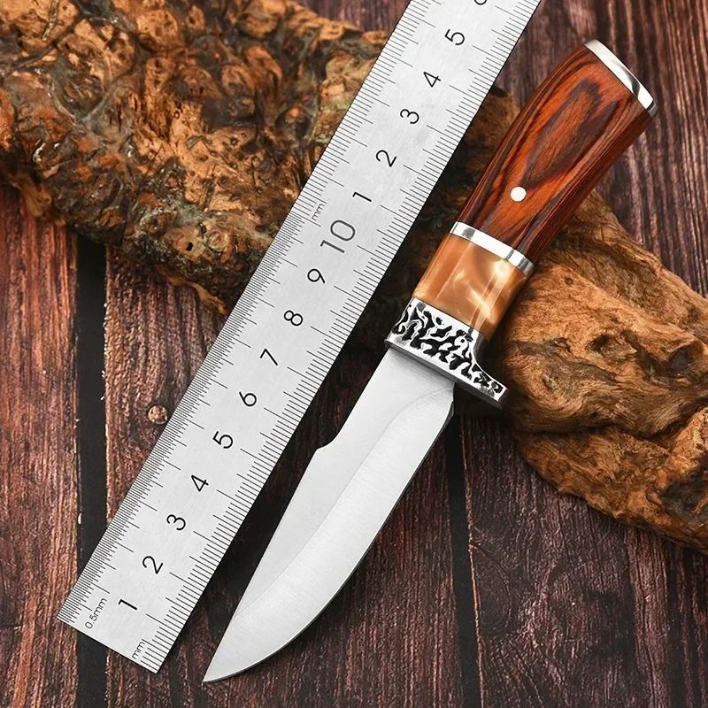 Best price for Meat Cleaver Hunting Knife High-end Colored Wood Handle ...
