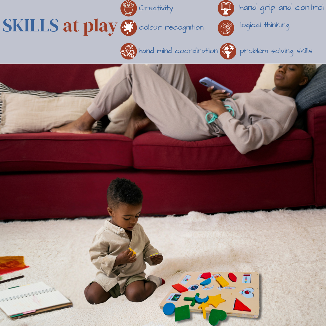 Best price for Cbc Shapes Wooden Learning Toy Color-COLOURFUL 1001298394