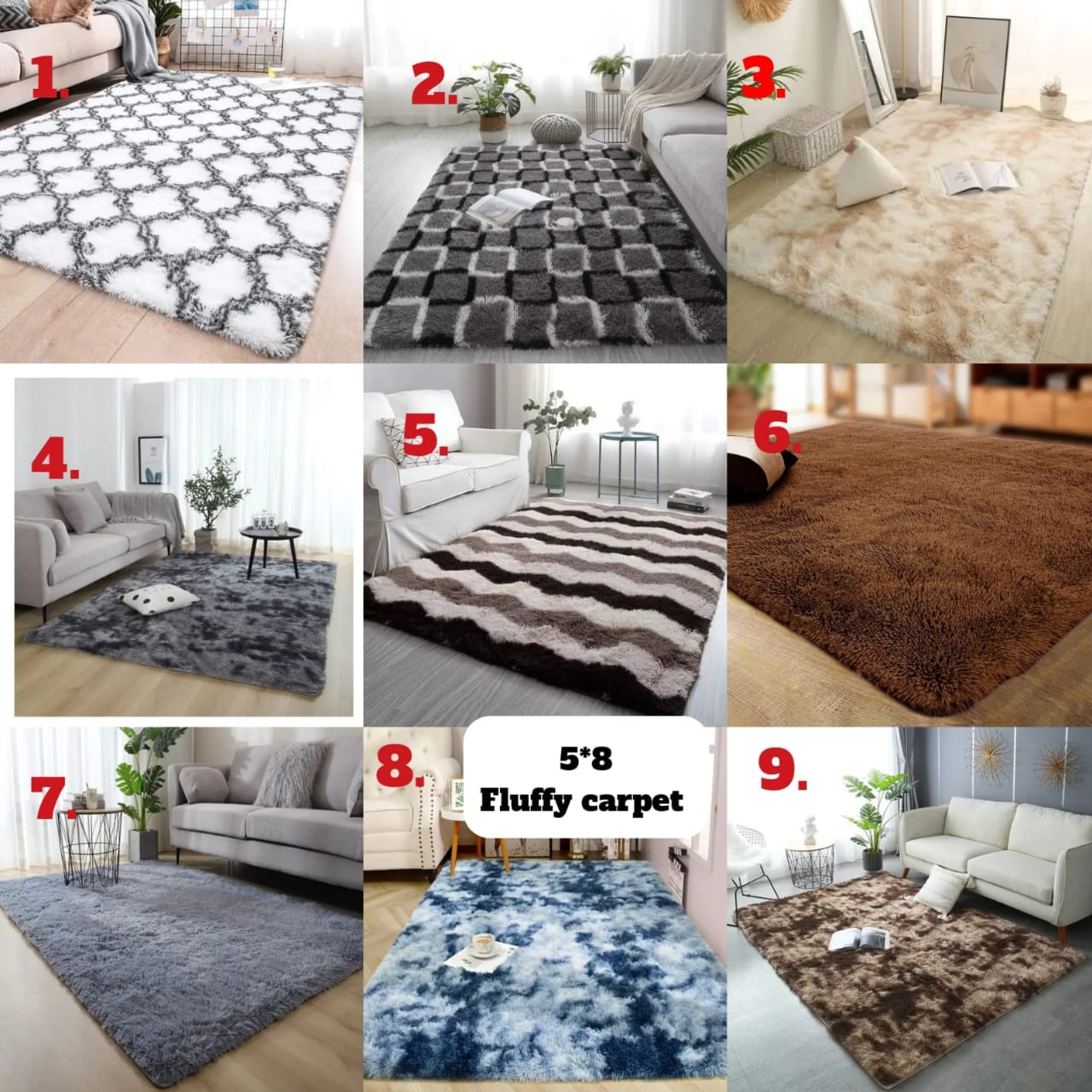 Best price for [ Clearance Sale] 🏡 Luxurious 5*8 Fluffy Patched Carpets ...