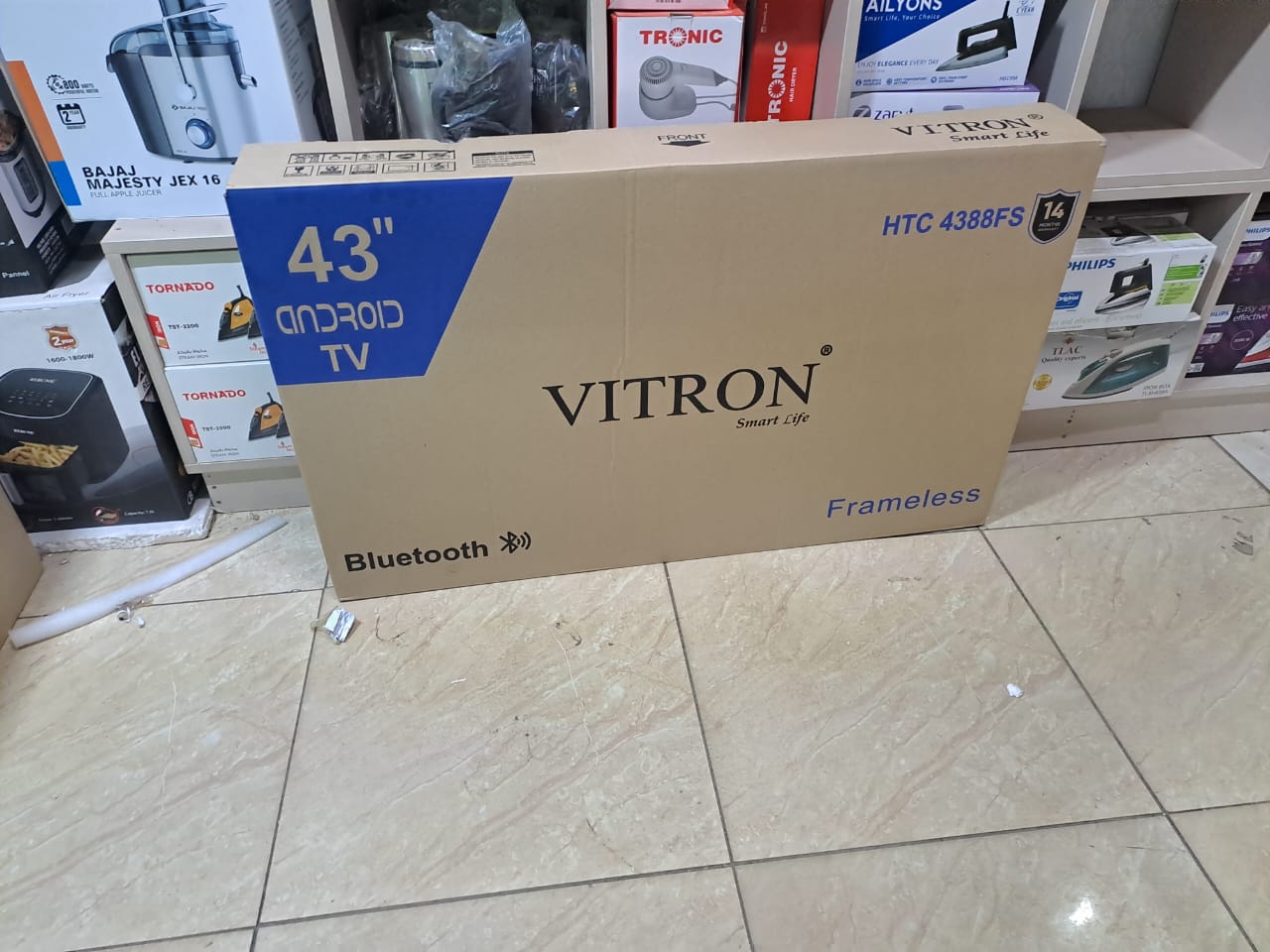 Best price for Vitron 43” Frameless Smart Android TV (Full HD, Android 14, Wi-Fi, YouTube ...