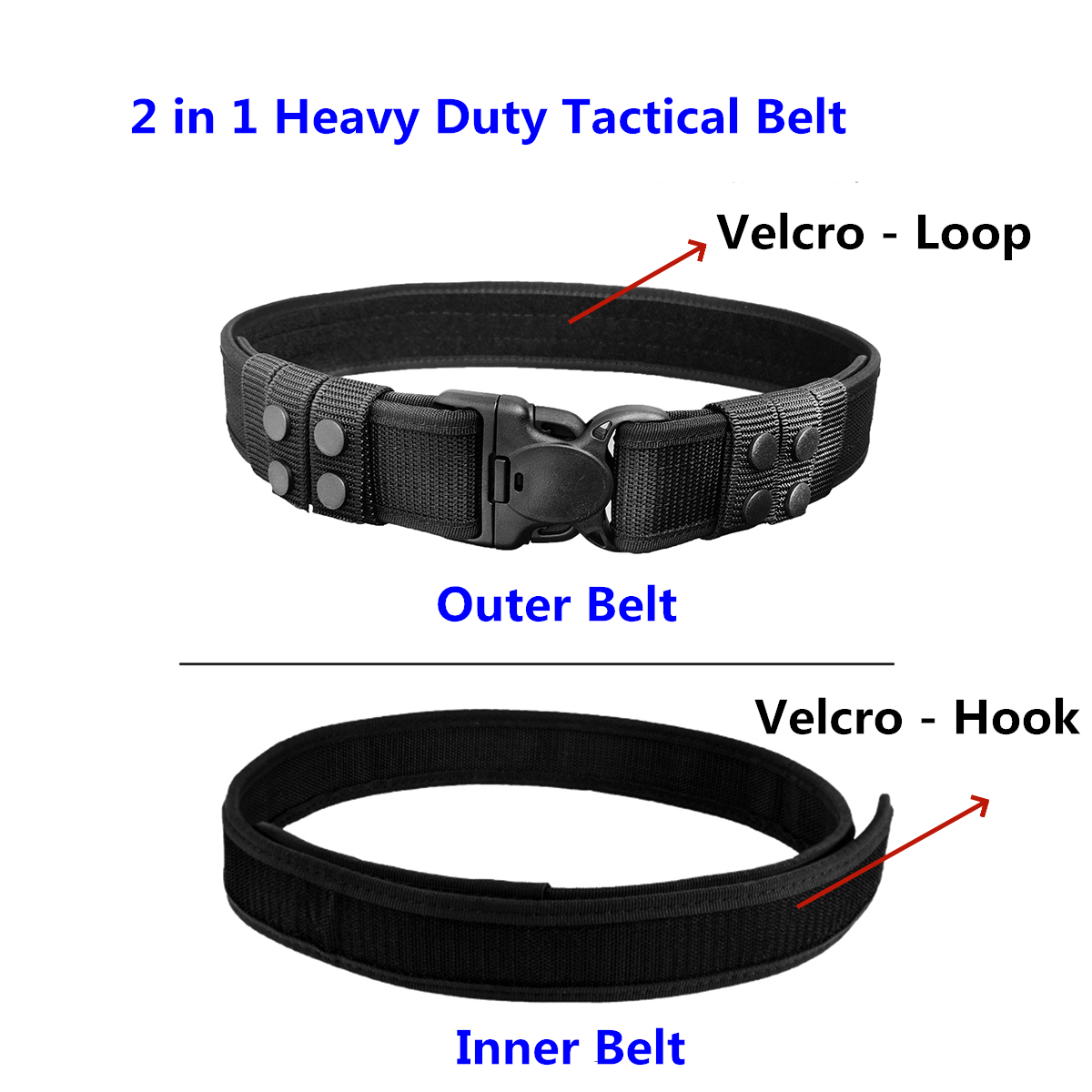 Best price for Hot Selling Tactical Men Belts Nylon 2 in 1 Outer Inner ...