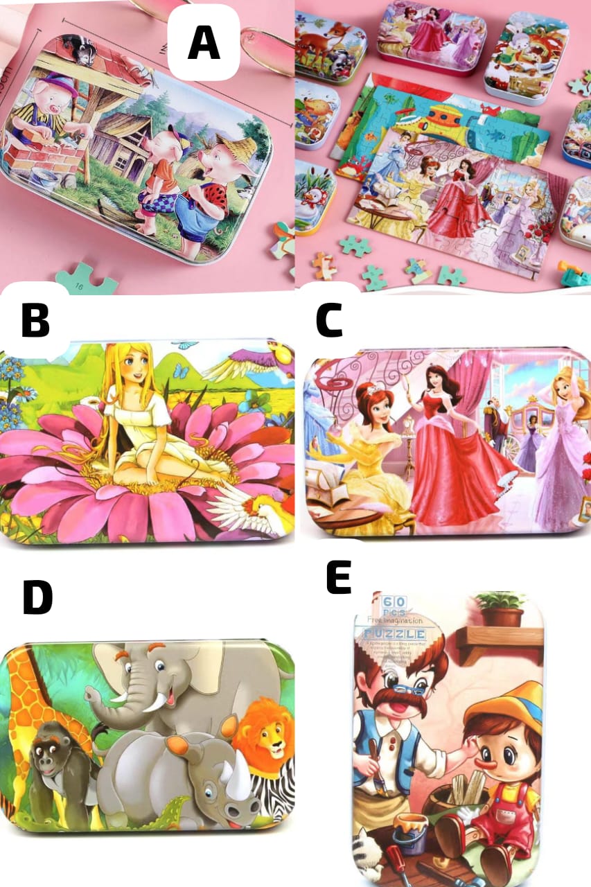 Best price for 60 PC cartoon theme wooden puzzle Color-A 1001676259