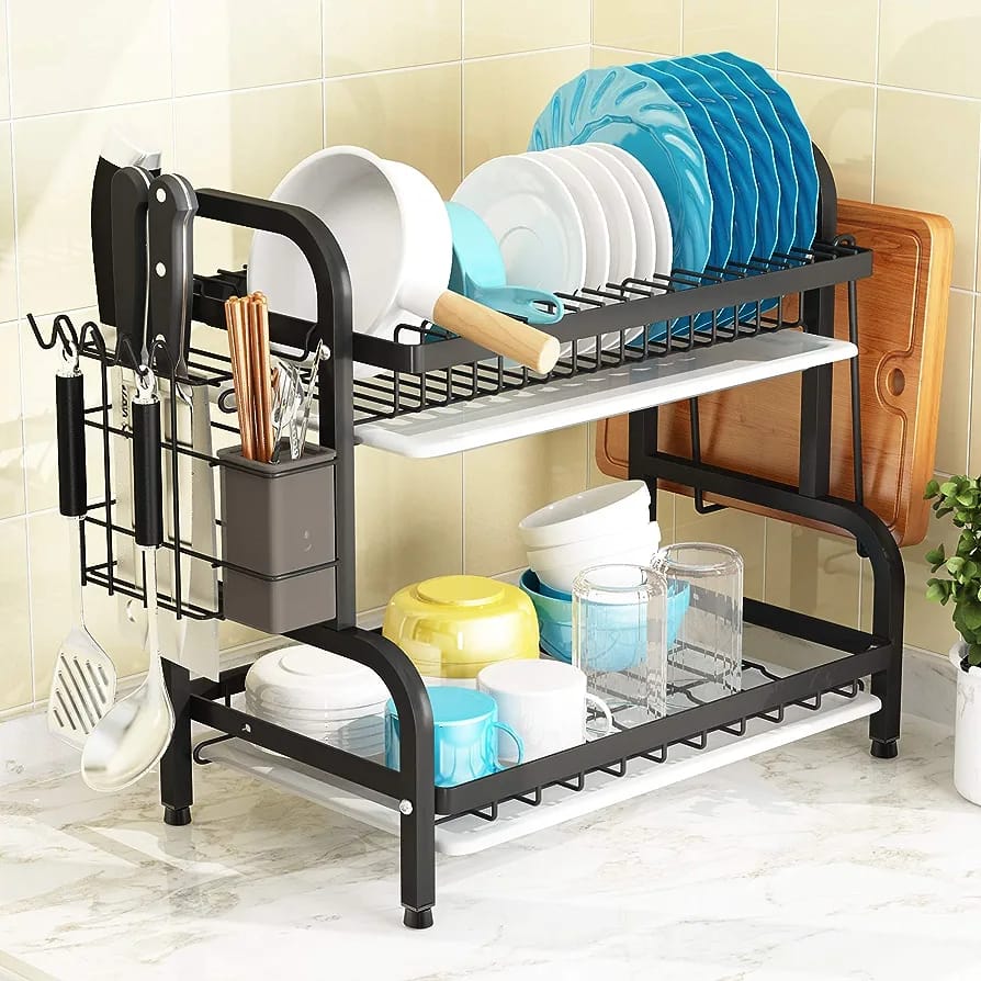 Best price for High quality heavy duty 2 Tier carbon steel dish rack ...