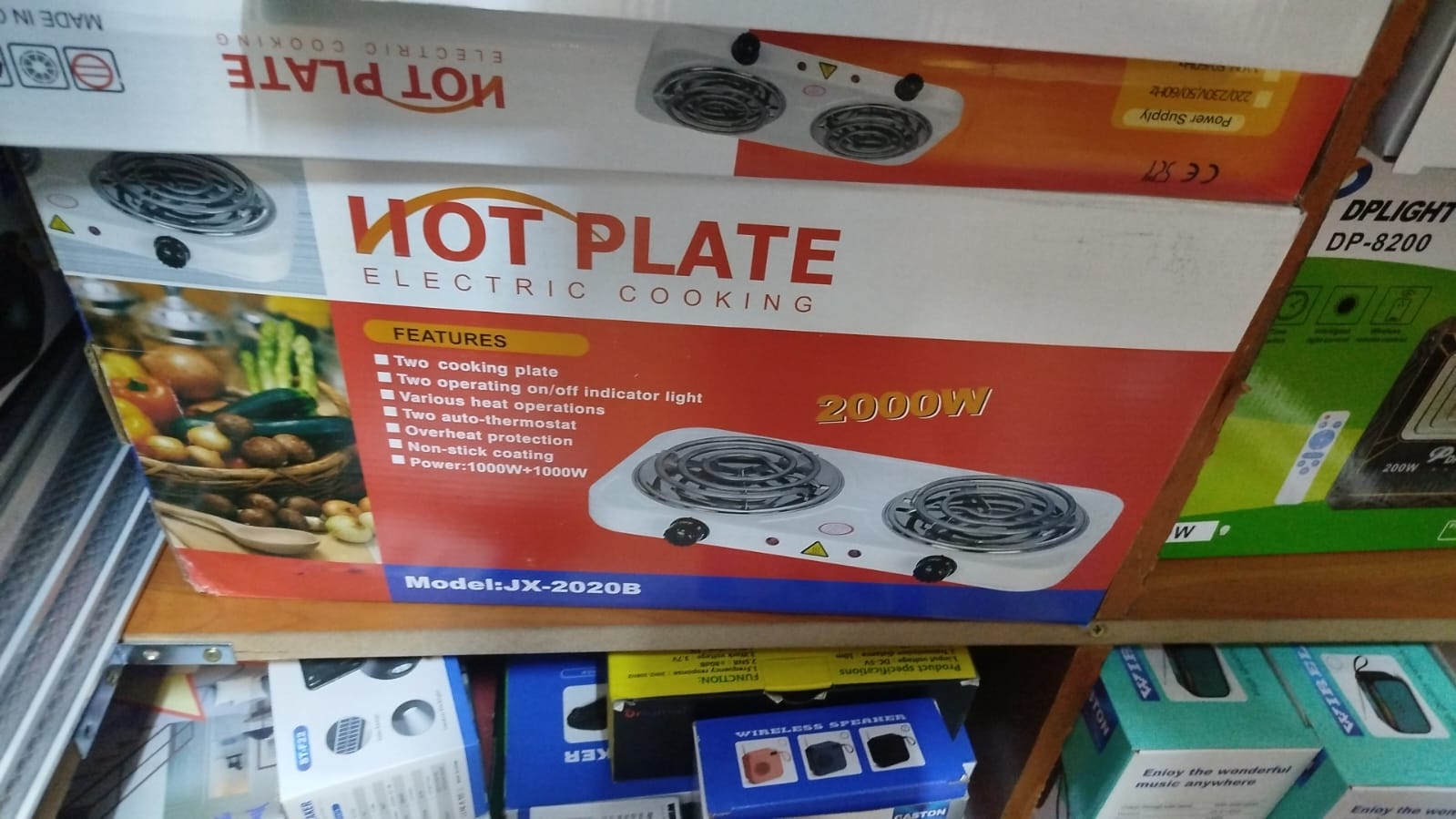 Best price for Double Electric gas top - 2000W with Overheat Protection ...