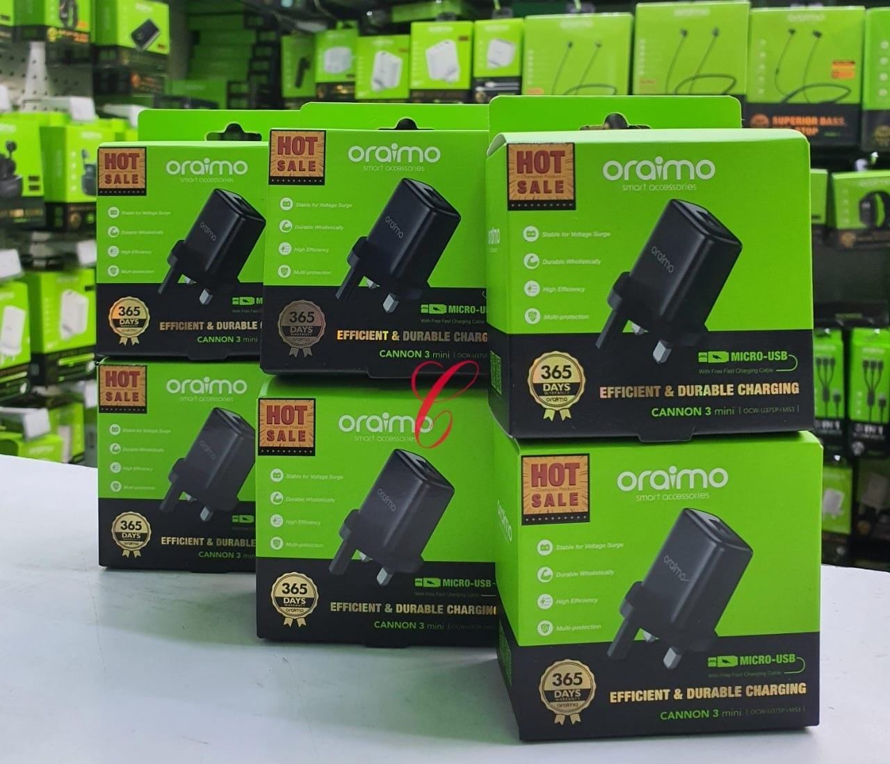 Best price for 🥰Oraimo Ca-nnon 3 18W Wall Charger Kit +Micro-USB Cable🦋 ...