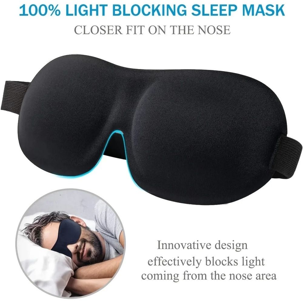 Best price for 3D Sleep Mask Blindfold Sleeping Aid Soft Memory Foam ...