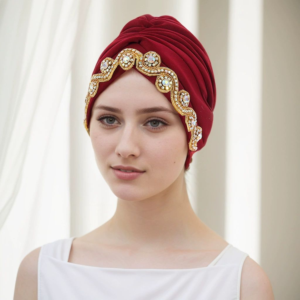 Best price for Turbans for Women Turban Hat Wrap Pleated Beanie Cap ...