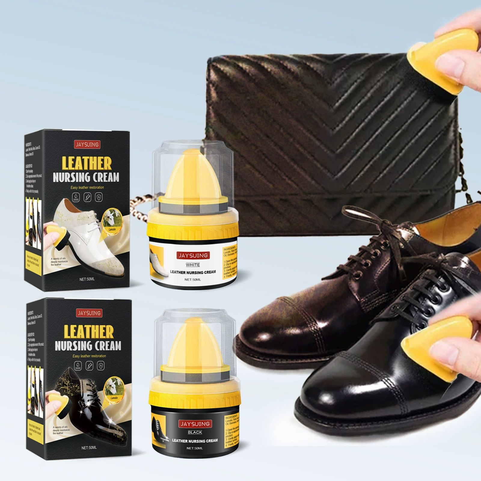 Best price for Shoe Polish Kit, 2Pcs Clear ＆ Black Shoe Polish for ...