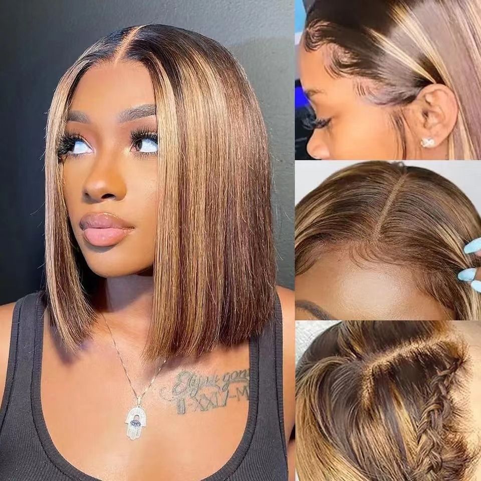 Best price for 200% Density 5x5 Wear and Go Glueless Bob Wig, 100% Hair ...