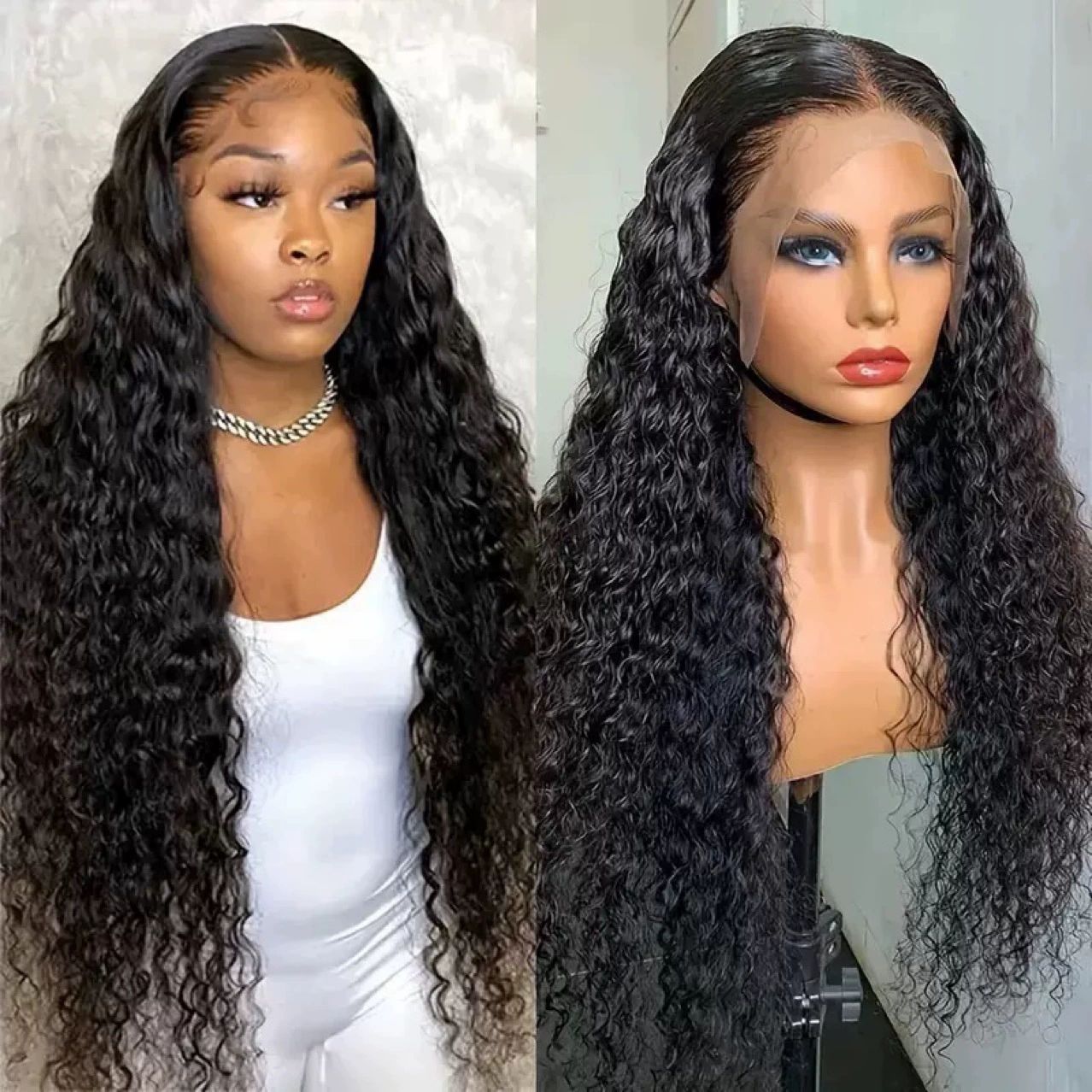 Best price for 13x4 HD Transparent Lace Front Wigs Human Hair Bleached ...