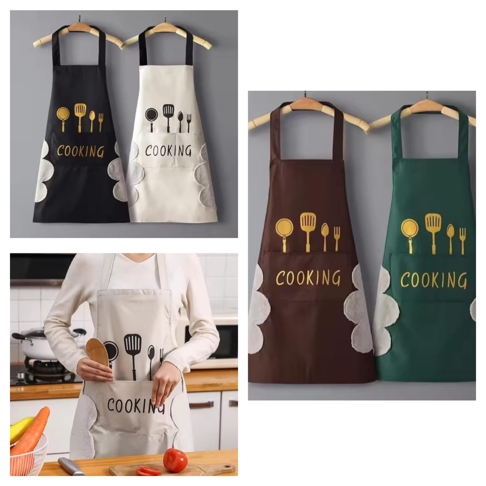 Best price for 💫 Beautiful Waterproof Kitchen Aprons 💫 Cook, bake, and ...
