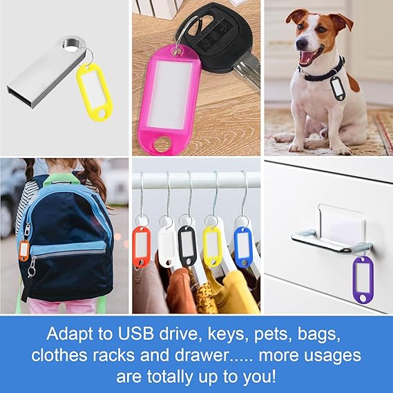 Best price for Tough Plastic Key Tags Key Chains in Assorted Colors ...