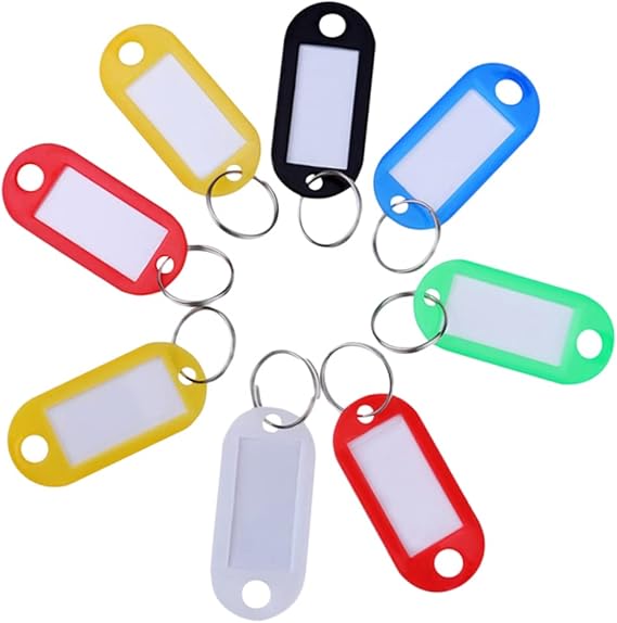 Best price for Tough Plastic Key Tags Key Chains in Assorted Colors ...
