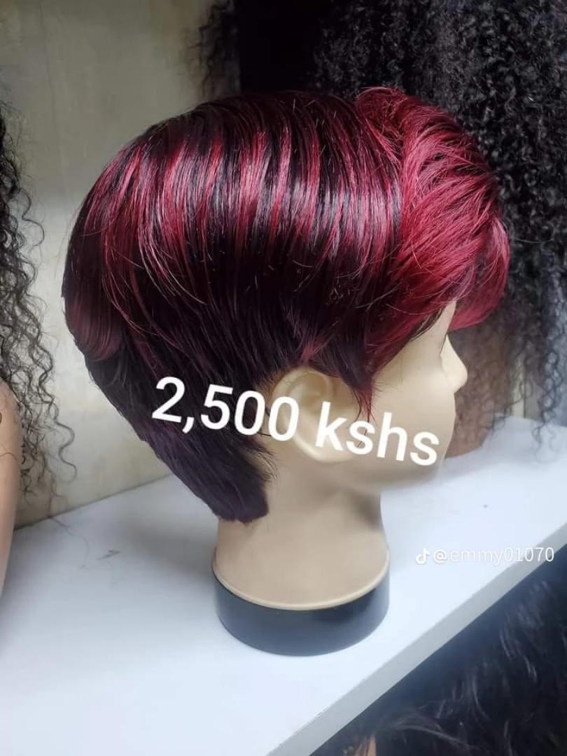 Best price for pixie cut bob wig Wigs Color-1/900 Wigs Length-3 inch ...