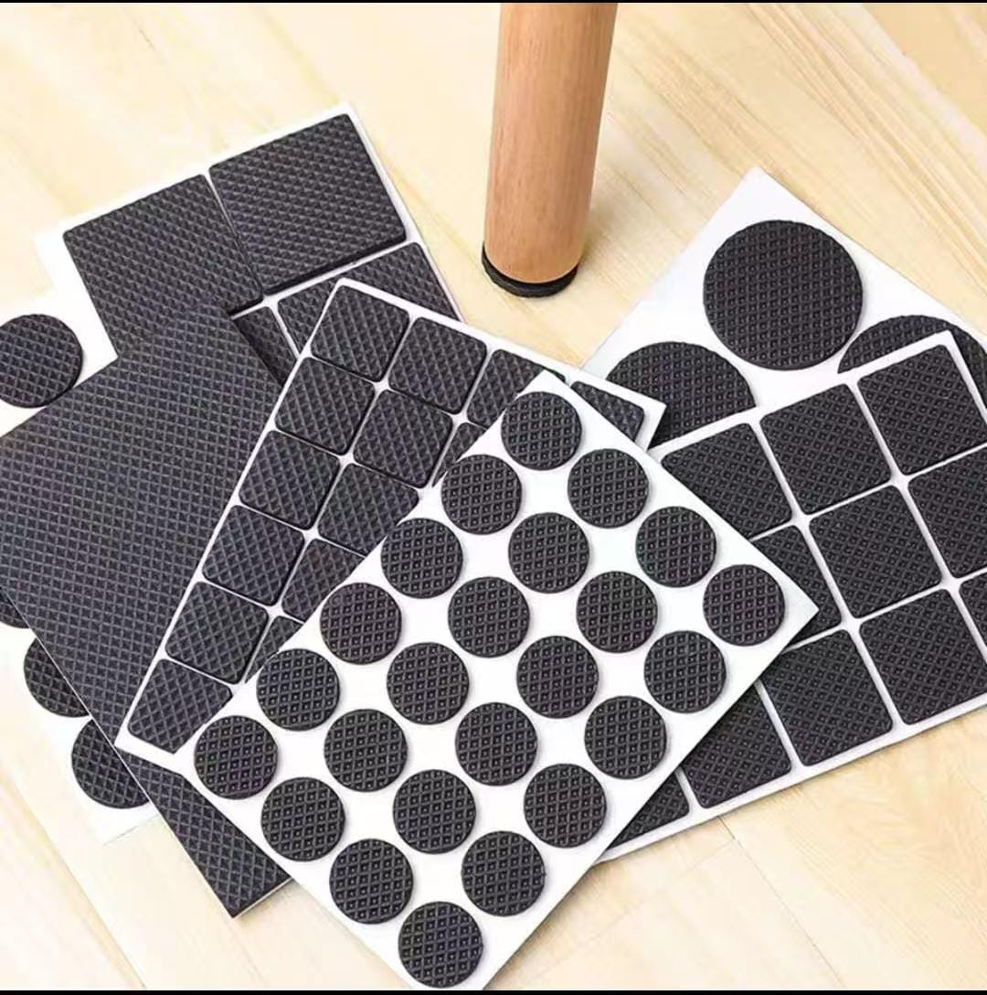 Best price for Furniture Legs Feet Felt Rubber Pads Color-Black 1001439861