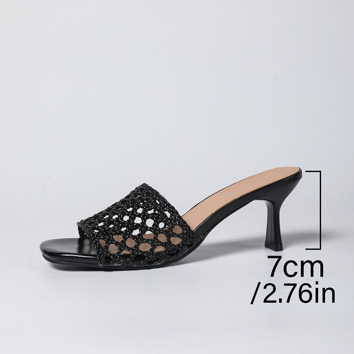 Best price for In summer, the new women's shoes are square-toed, woven ...