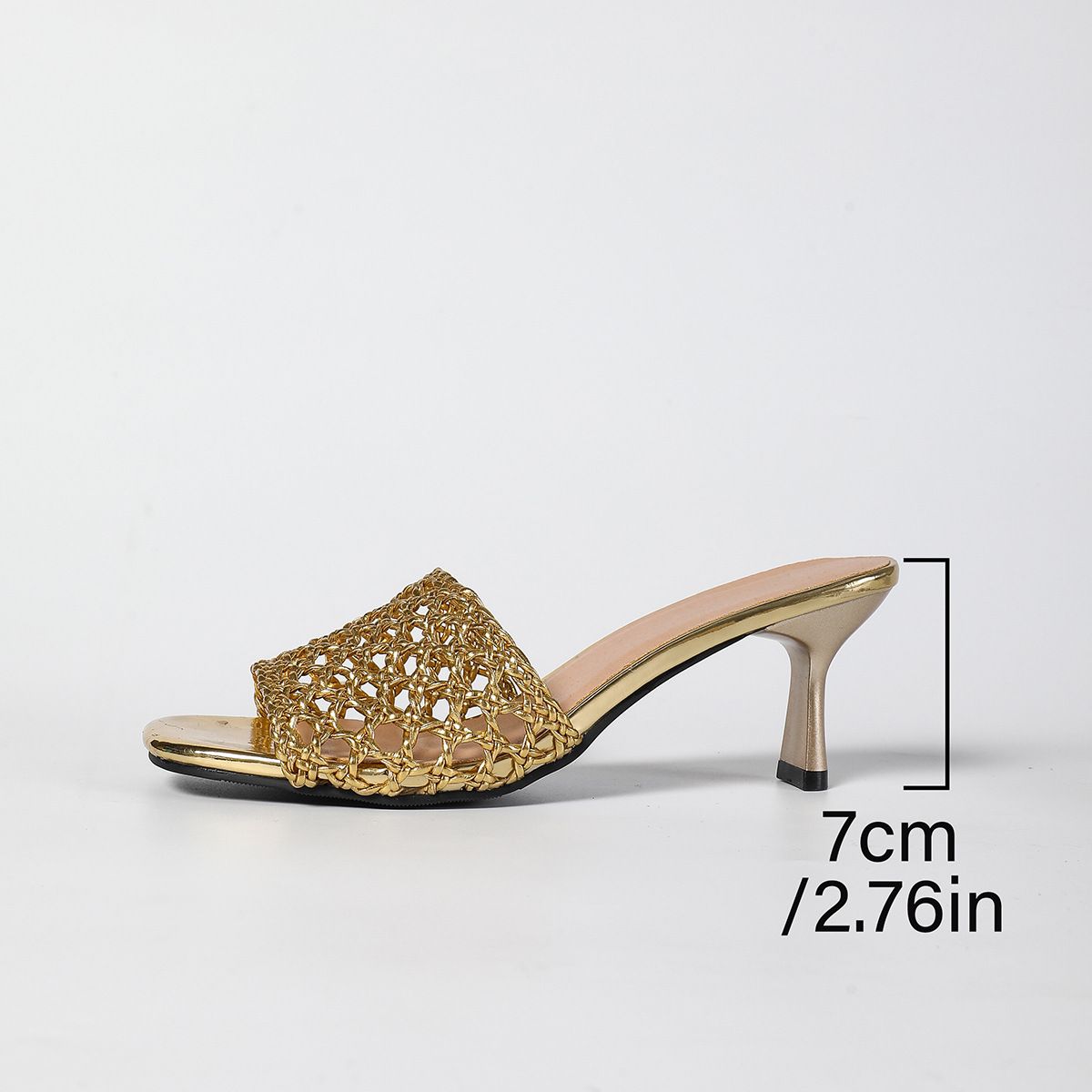 Best price for In summer, the new women's shoes are square-toed, woven ...