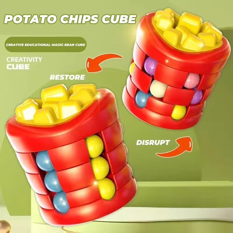 Best price for 1PC Kids Magic Cube Hamburger Rotating Bean Creative ...