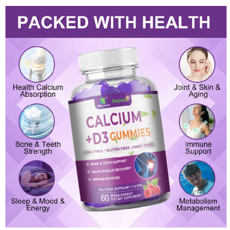 Best price for Calcium Gummies with Vitamin D3 and Magnesium Glycinate ...