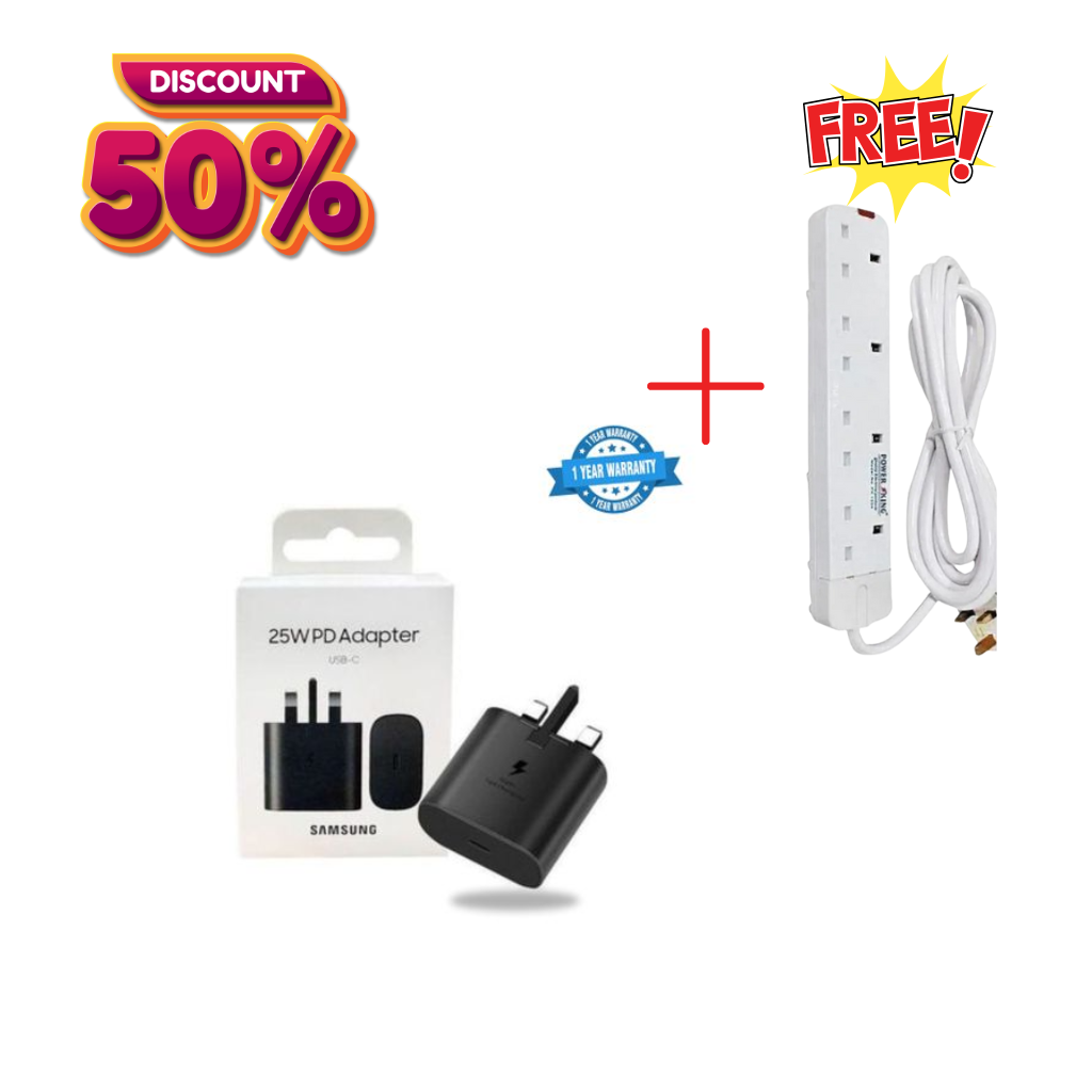 Best price for Samsung Original 25W Super Fast Charger + 4-Way Power ...