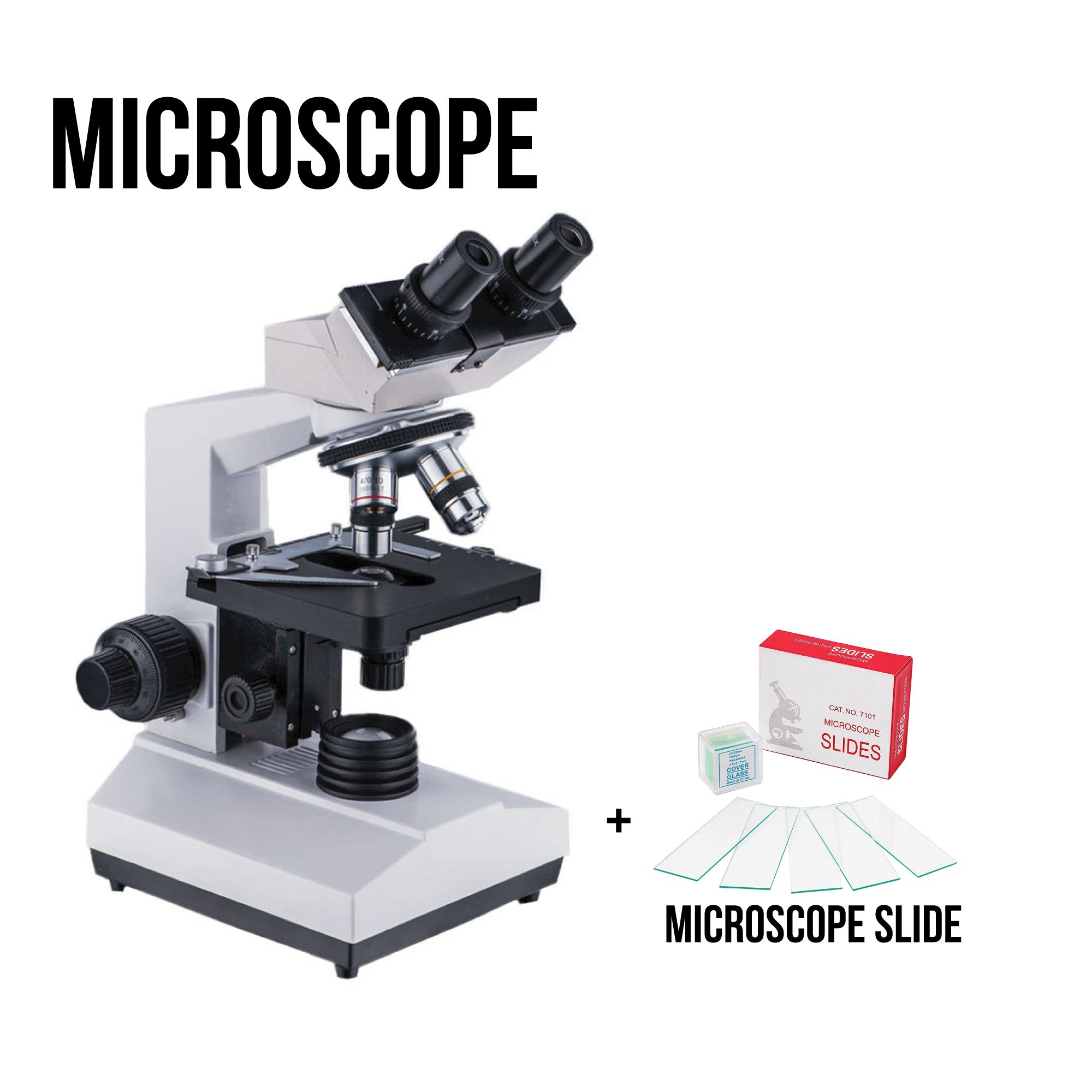 Best price for Compound Light Microscope with free mocroscope slides ...