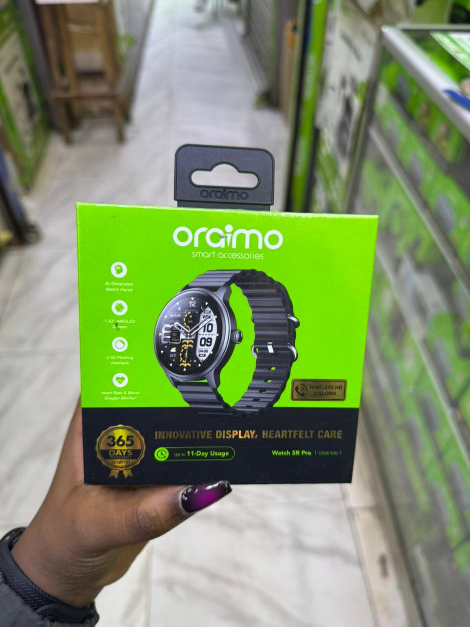 Best price for Oraimo Watch 5R Pro – Innovative Display, Heartfelt Care ...
