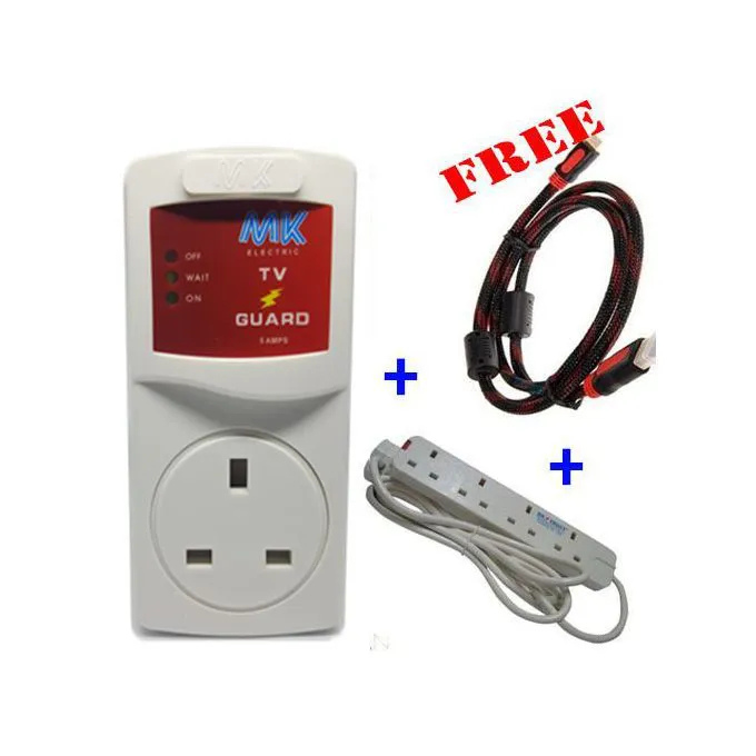 Best price for MK Electric TV Guard with 4 Way Extension Cable + FREE 1 ...