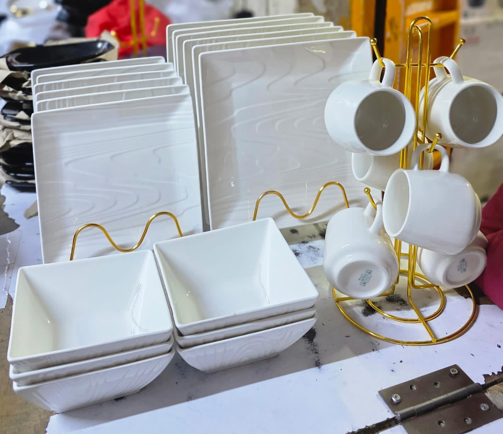 Best price for “24-Piece Ceramic Dinnerware Set with Plates, Bowls ...