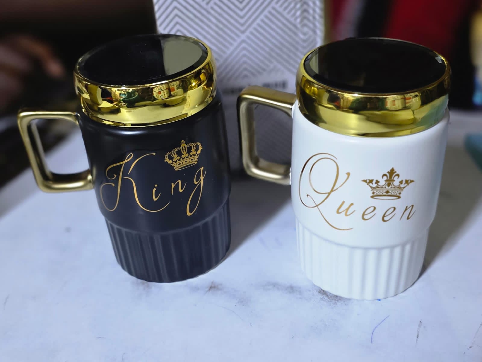 Best price for King and Queen Ceramic Mugs Set – Perfect Gift for ...
