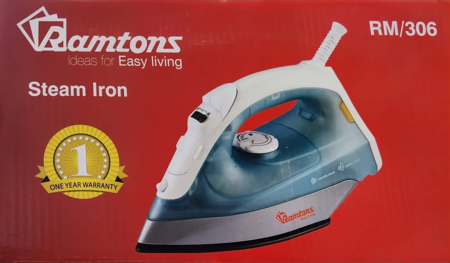 Best price for Ramtons RM/306 Steam Iron – Non-Stick Soleplate ...
