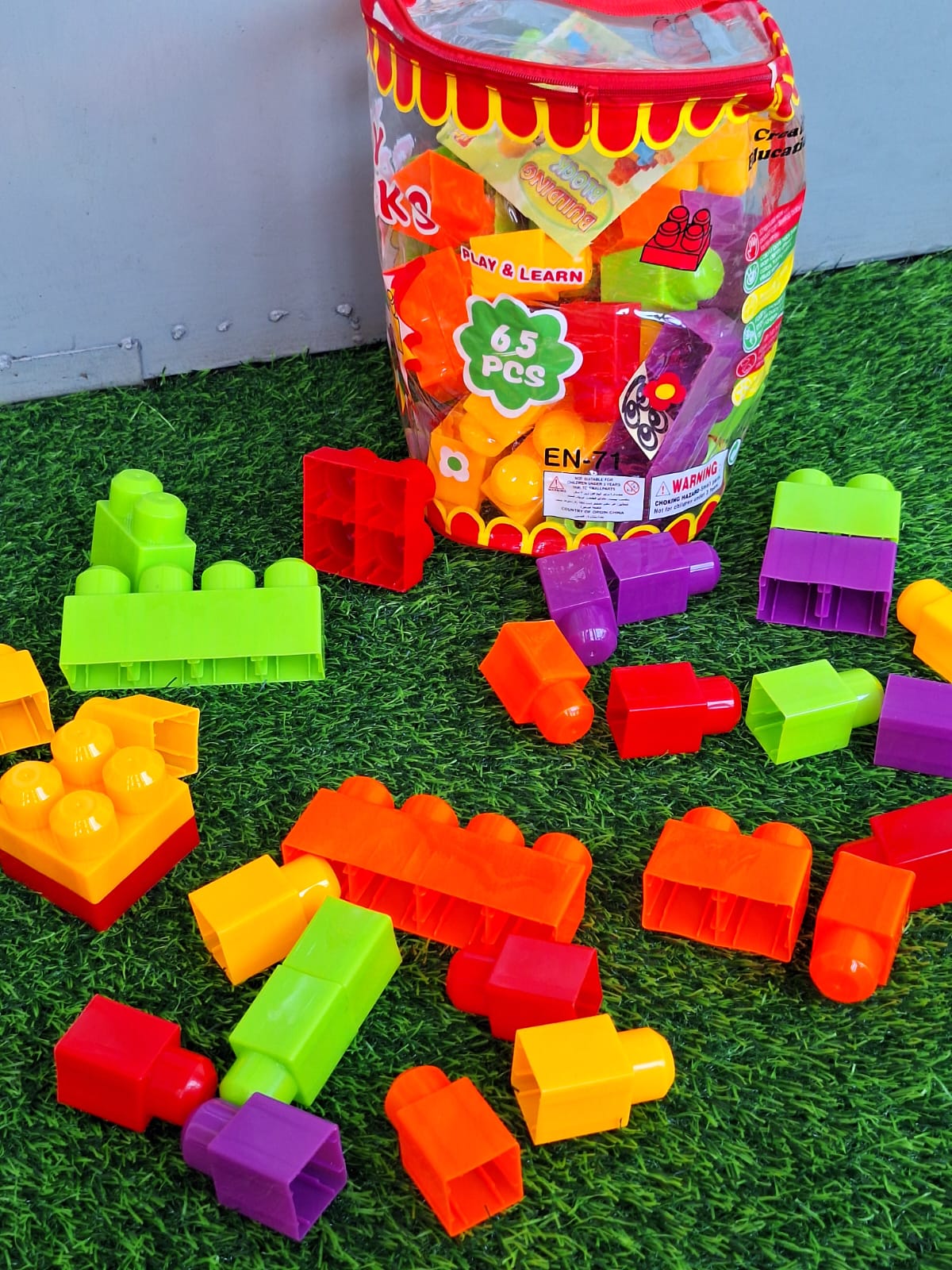 Best price for 65pcs Jenga Blocks Coloured Blocks Toys Family Fun Game ...