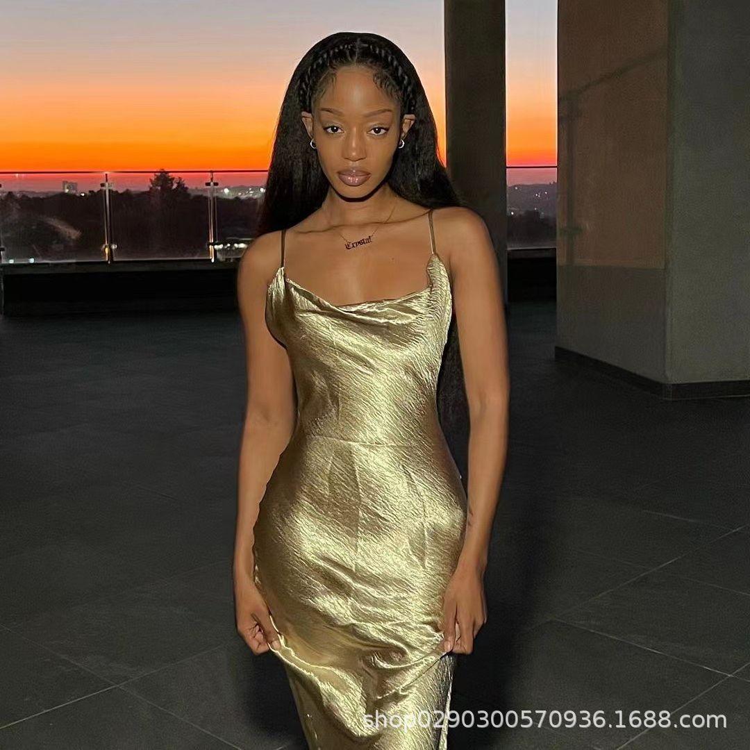 Best price for Valentine Strap Leaky Back Sexy Dress Nightclub Style ...