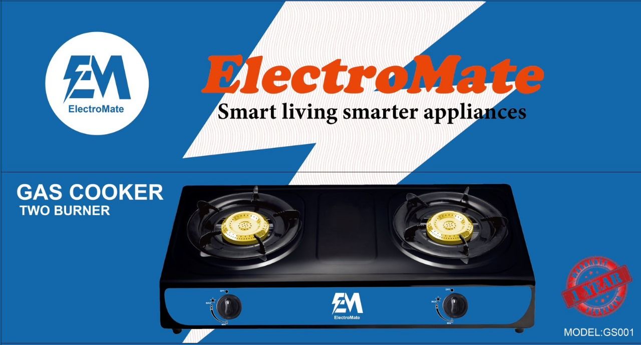 Best price for ElectroMate GS001 Two-Burner Gas Cooker | Dual Brass ...