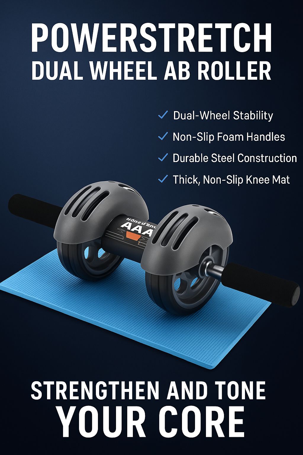 Best price for PowerStretch AAA Dual Wheel Ab Roller | Core Fitness ...