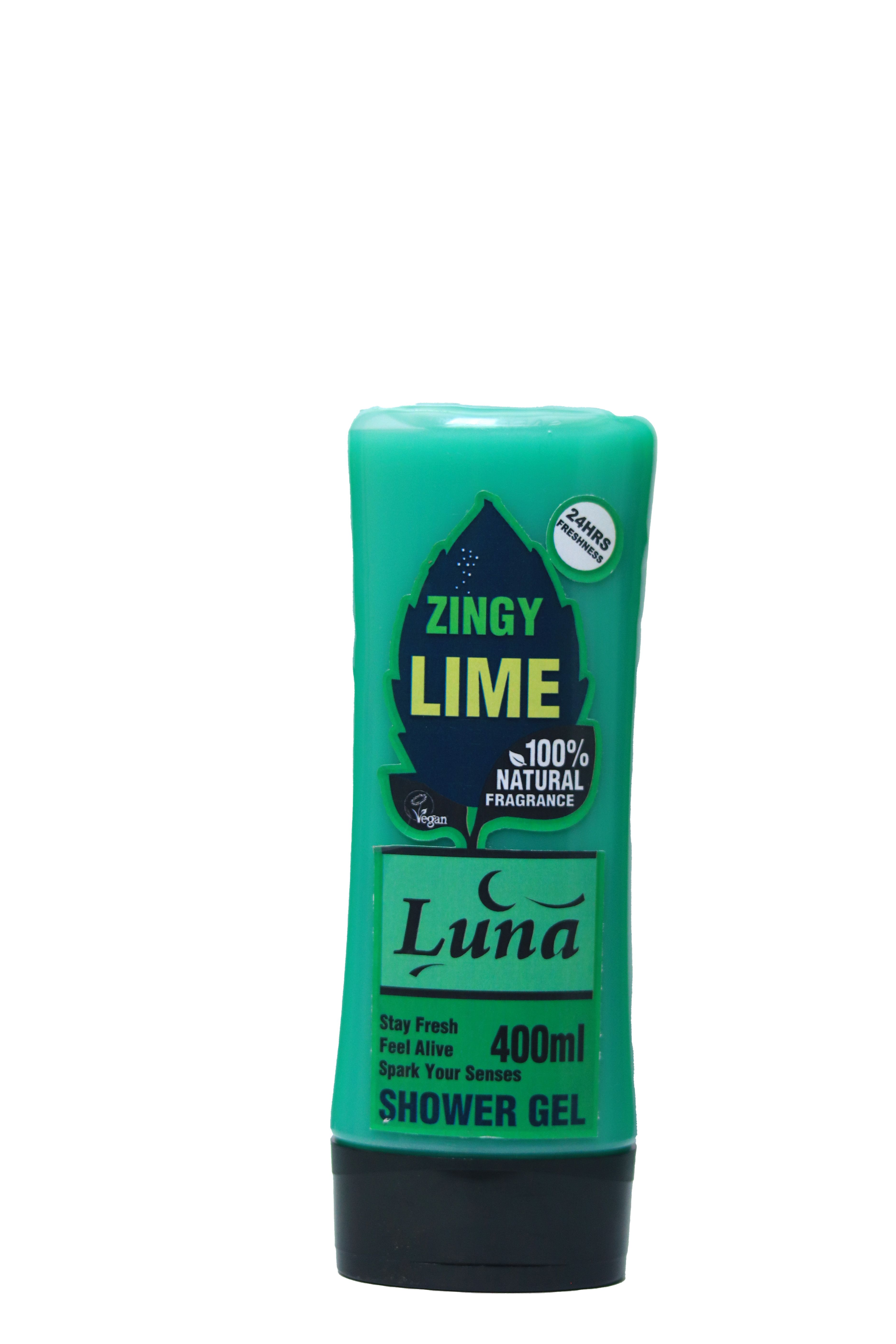 Best price for LUNA ZINGY LIME SHOWER GEL 400ML Scent-Lime Fragrance ...