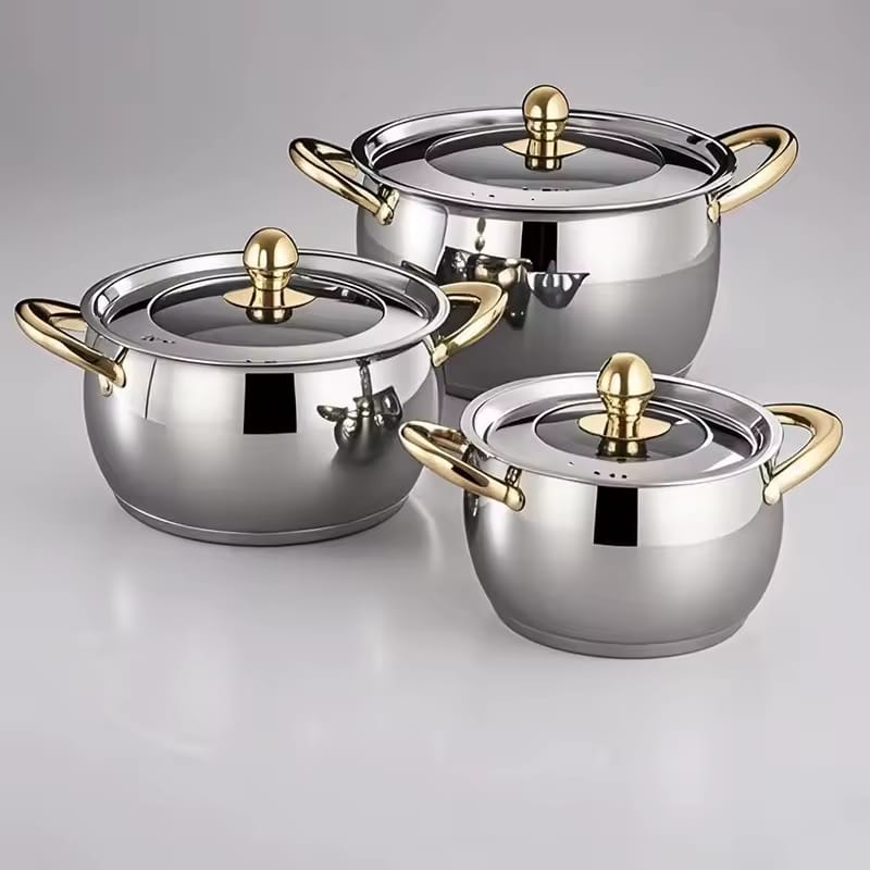Best price for Thick Stainless Steel Belly Shaped Soup Pot With Glass ...