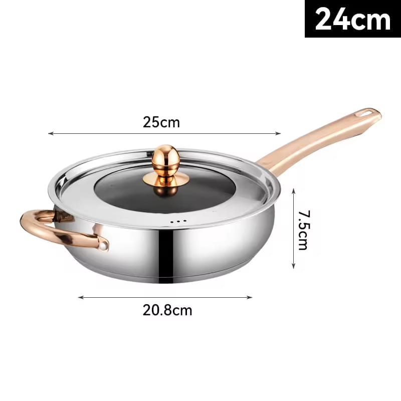 Best price for Thick Stainless Steel Belly Shaped Soup Pot With Glass ...