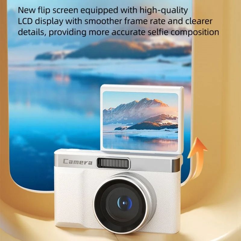 Best price for 48MP Digital Camera 180° Flip HD Photography Retro Style ...