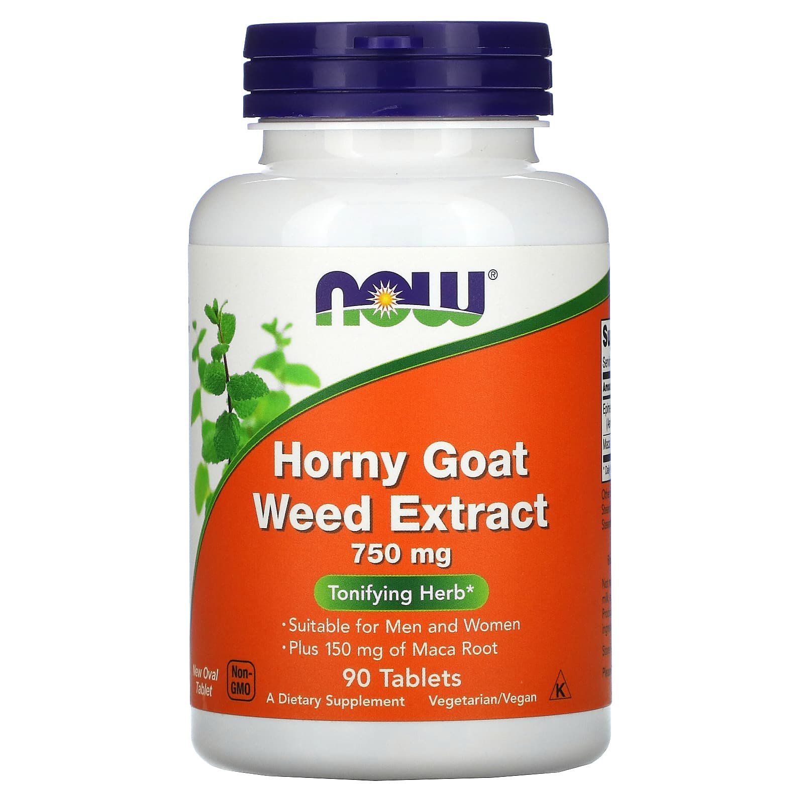 Best price for Now Foods Horny Goat Weed Extract 750mg (with Maca ...