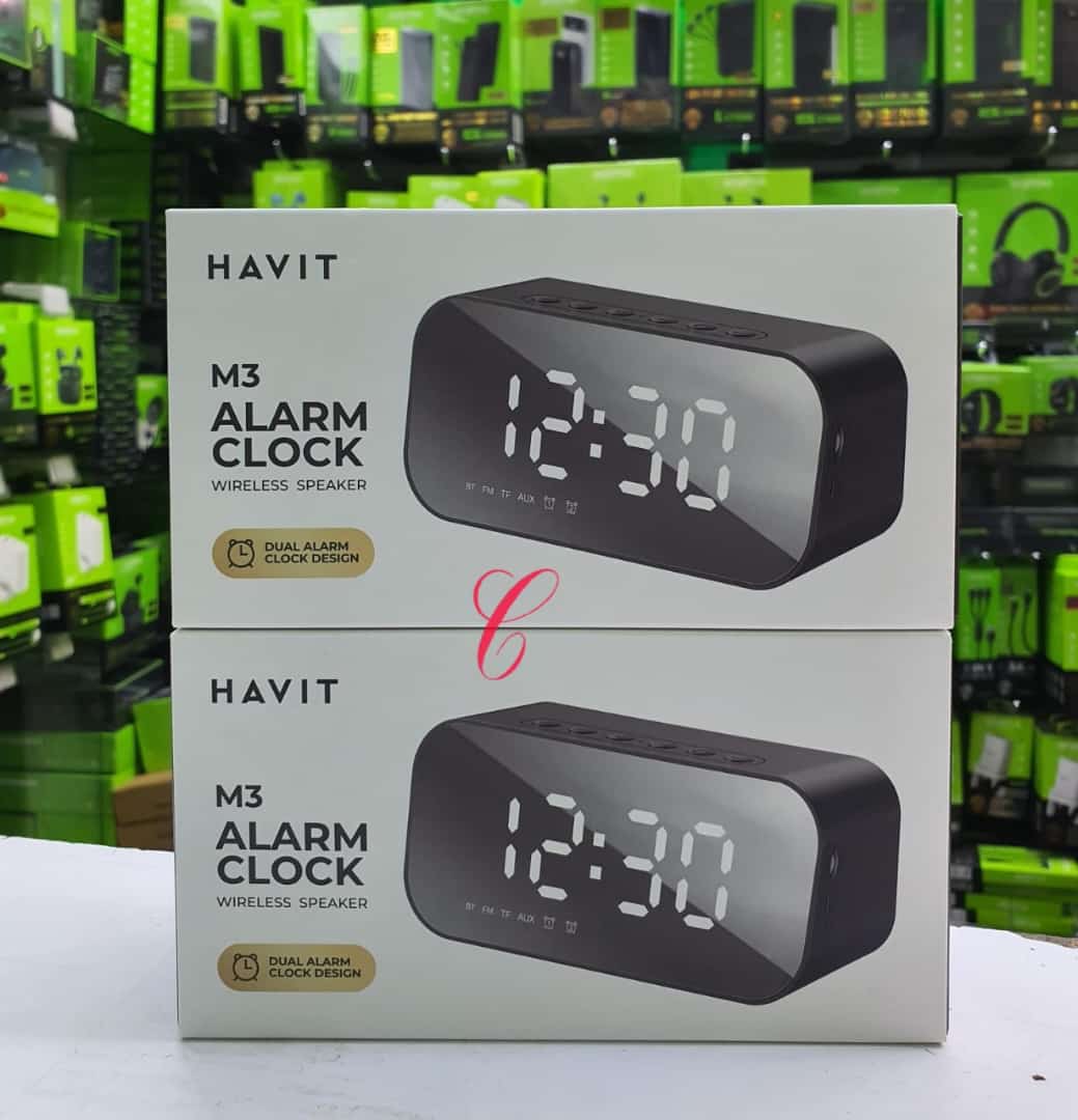 Best price for Havit M3 Alarm Clock Wireless Speaker..Start your day in ...