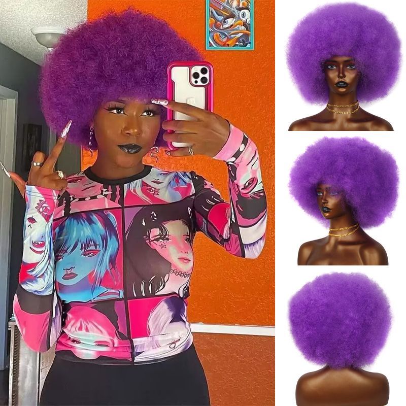 Best price for Wig - Black man's fluffy headgear - Super huge explosion ...