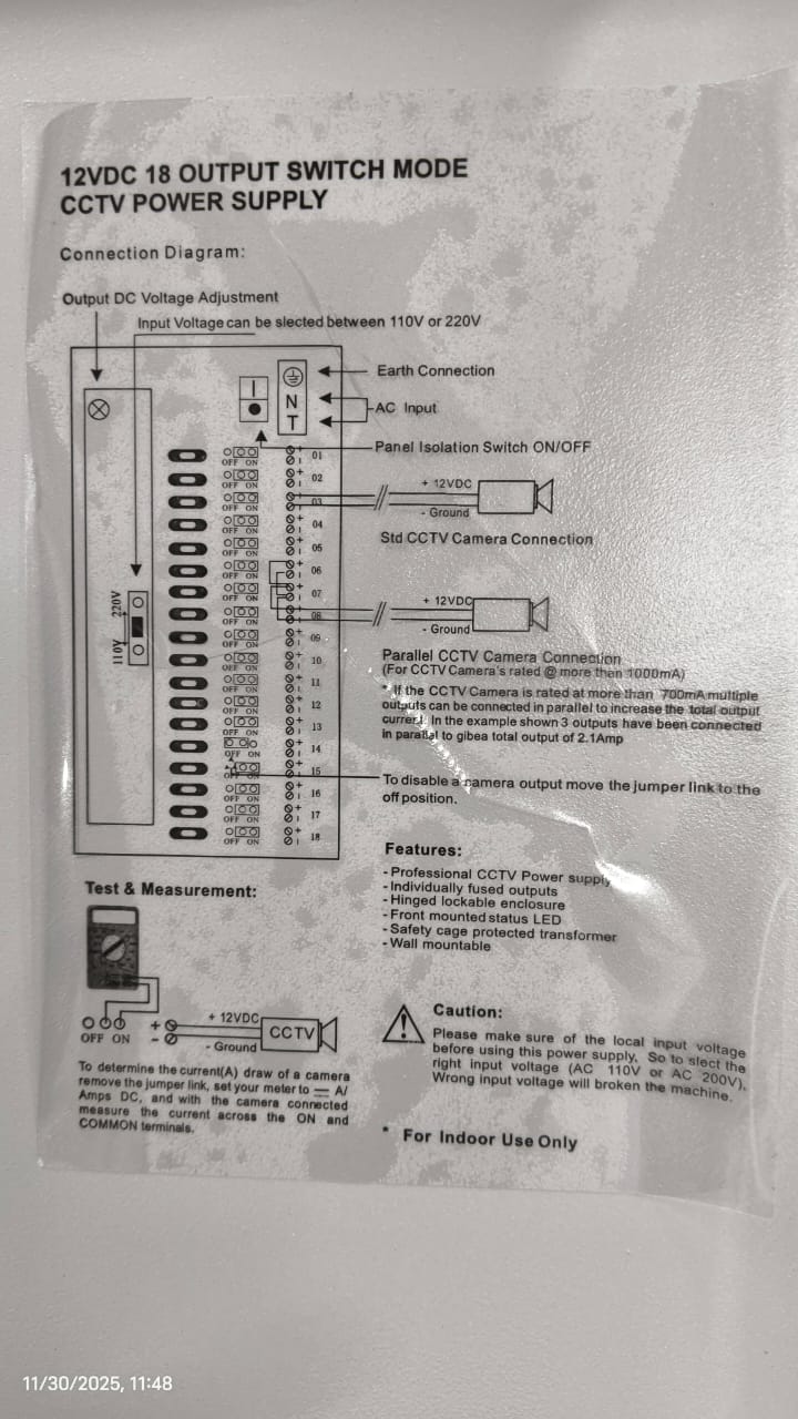 Best price for CCTV Power Open Multichannel Supply 200-220V With ...