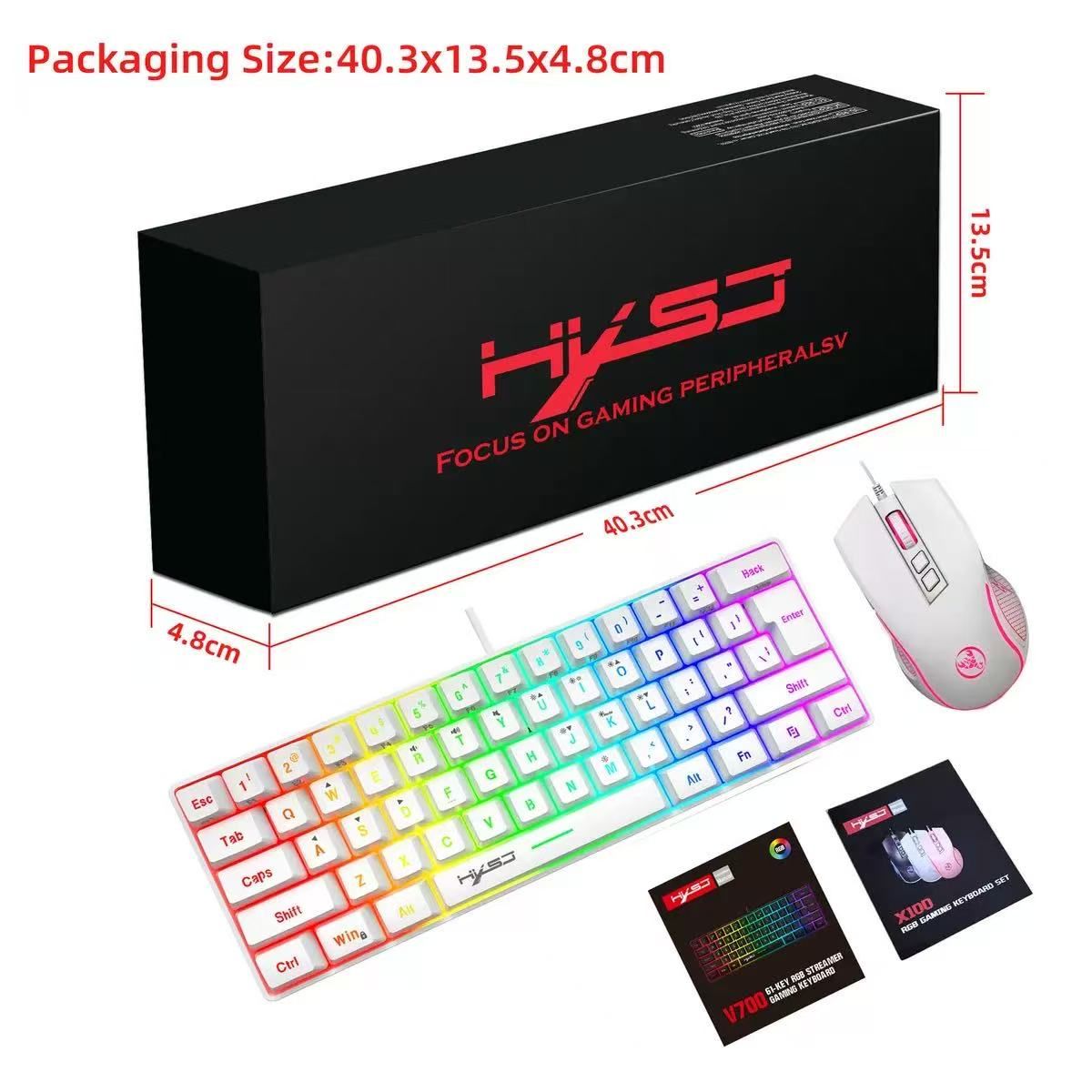 Best price for Hxsj L100 Wireless Gaming Keyboard and mouse With RGB ...