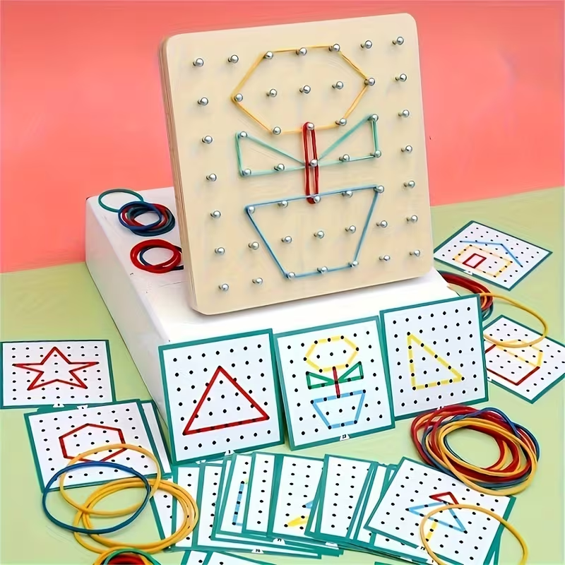 Best price for Wooden Geoboard Set | Build Anything with Rubber Bands ...