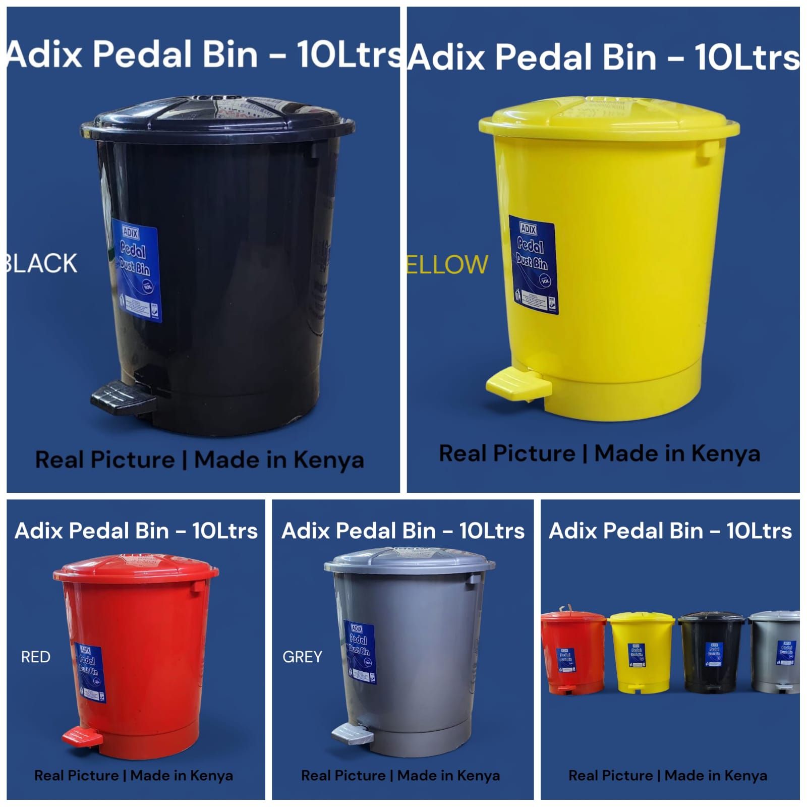 Best price for Quality Adix Pedal Dust Bin 10Ltrs Plain (Kitchen ...