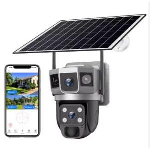 Best price for 4K 8MP Dual Screen Solar Camera Outdoor Wireless 4G/WiFi ...