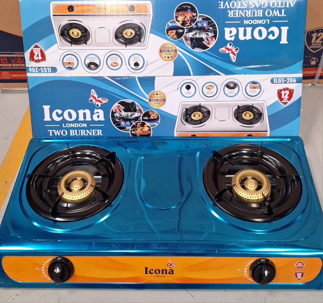 Best price for Icona 2 burner gas stove stainless steel cookerStove ...