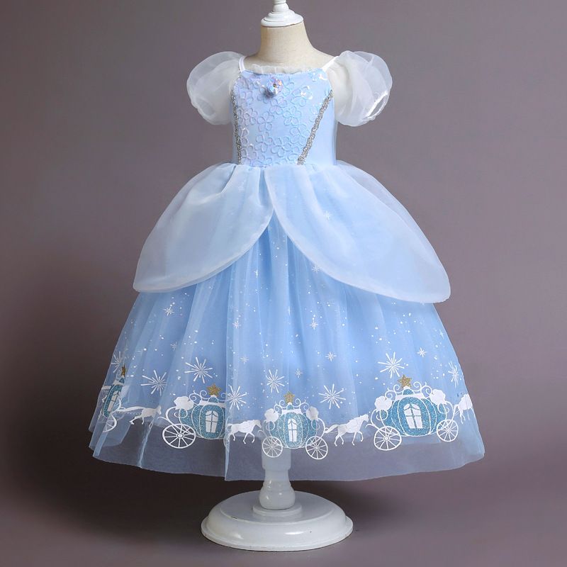 Best price for Fancy Blue Princess Gown TV & movie Costume Children ...